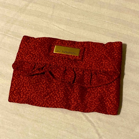Vintage | Bags | Vintage Jim Thompson Red Mini Wallet | Poshmark